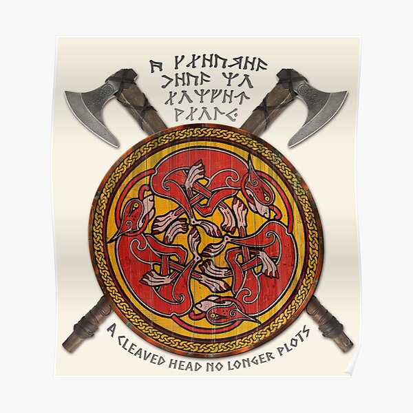 "A Cleaved Head No Longer Plots!" Poster by ProfThropp | Redbubble