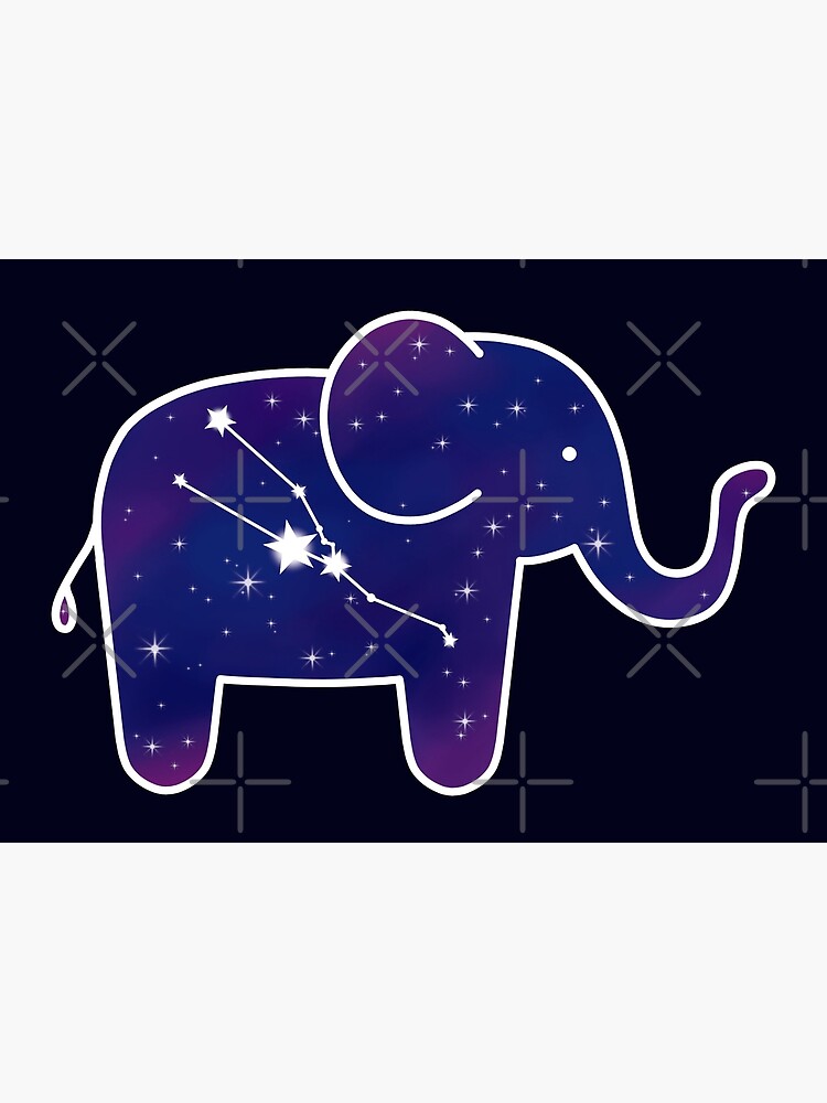 "Cute elephant with taurus zodiac sign - white version" Poster for Sale ...