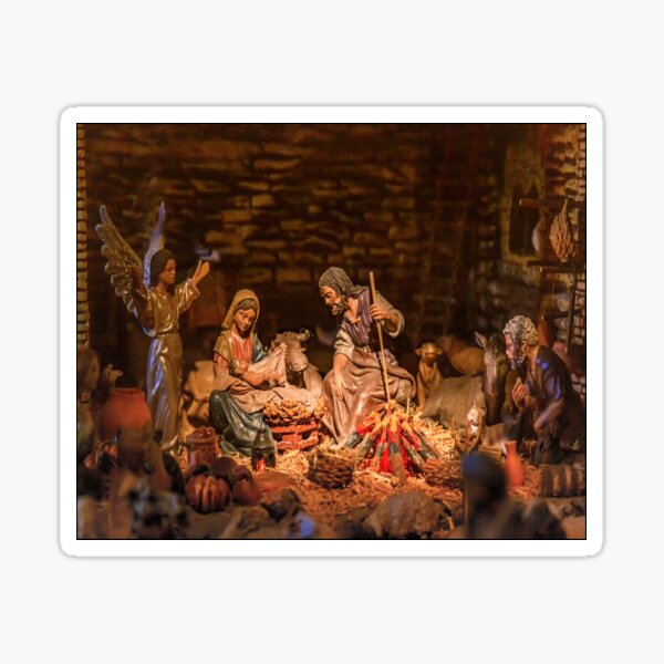 "Star Of Bethlehem big nativity scene" Sticker for Sale by Saradelvalle ...