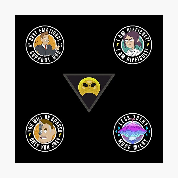 "Inside job sticker pack - Brett, Reagan, Myc, Robot, Robes, quotes ...