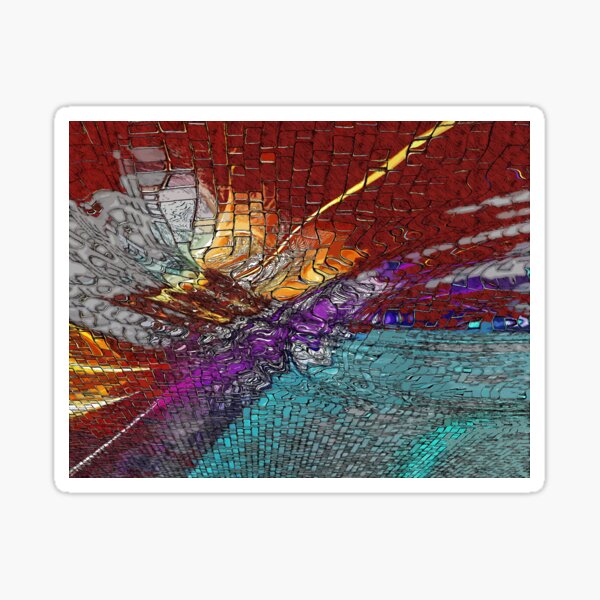 "Color abstract art" Sticker by artdragongift | Redbubble