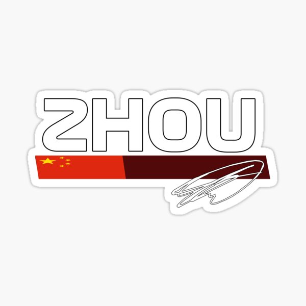 "Guanyu Zhou 2023" Sticker for Sale by FlodmanF1 | Redbubble