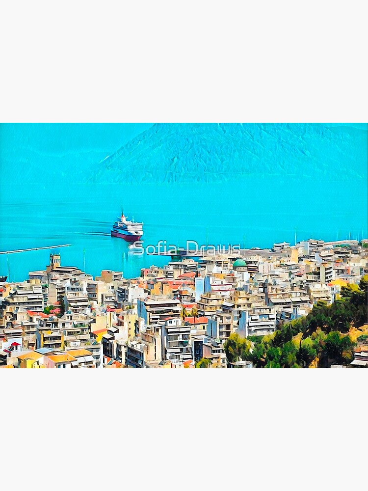 "Summer in Patras" Poster for Sale by Sofia-Draws | Redbubble