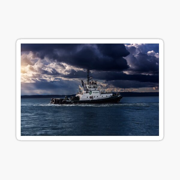 "Foss Tug Tacoma Harbor " Sticker for Sale by JMPH | Redbubble