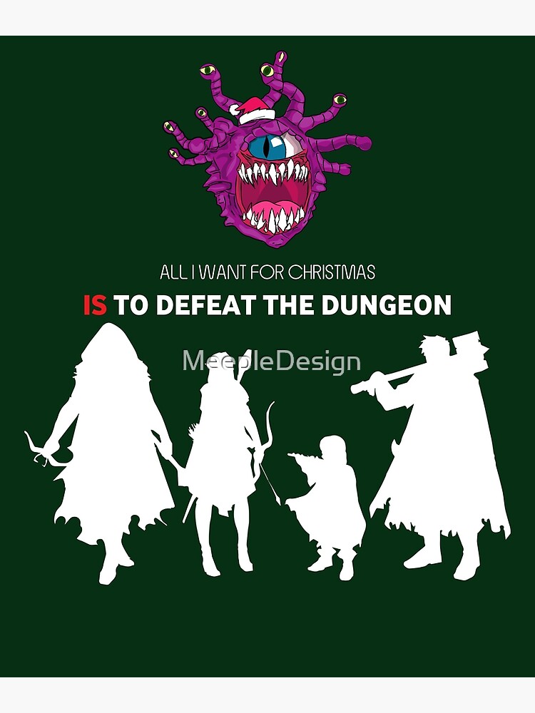"All I Want For Christmas Is To Defeat The Dungeon - Board Games TRPG ...
