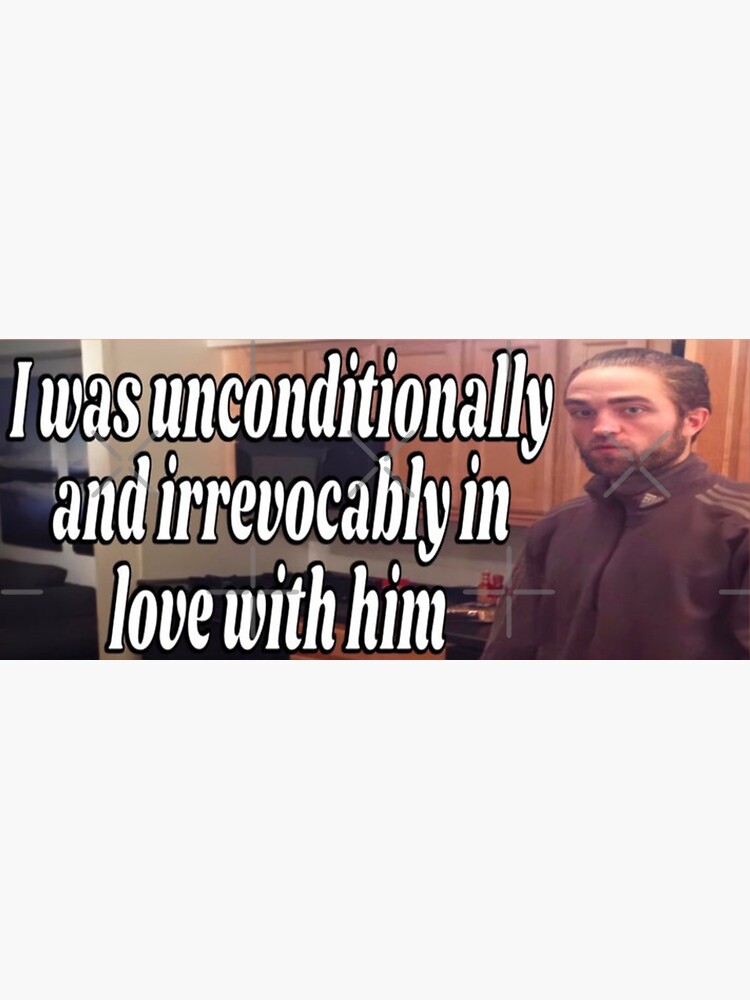 "Irrevocably in love with him Bumper Sticker" Sticker for Sale by ...