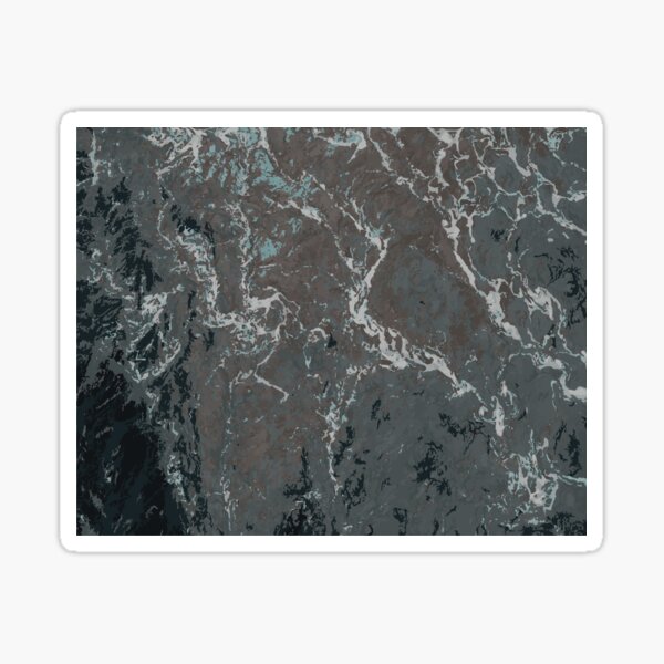 "Dark brown and grey nature inspired marble design" Sticker for Sale by ...