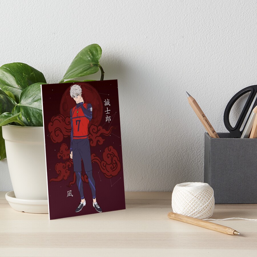 "Seishiro Nagi Red Team - Blue Lock" Art Board Print by reelanimedragon ...