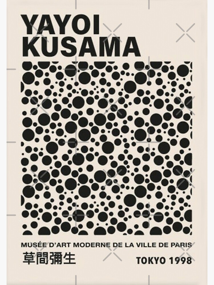 Yayoi Kusama - Black Polka Dot Tokyo 1998 Premium Matte Vertical Poster