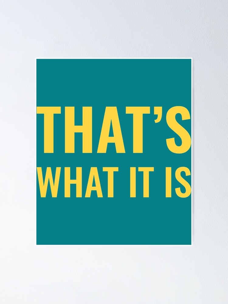 "Rip Wheeler - That_s What it is " Poster by HuelsKaleb | Redbubble