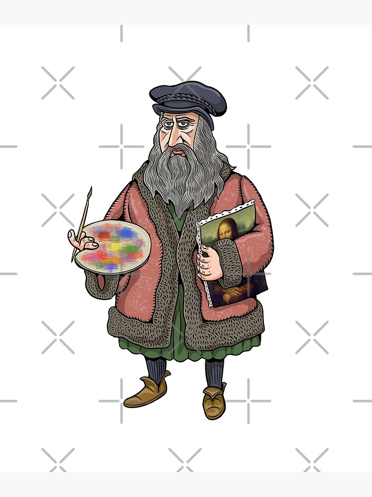 Leonardo Da Vinci Cartoon