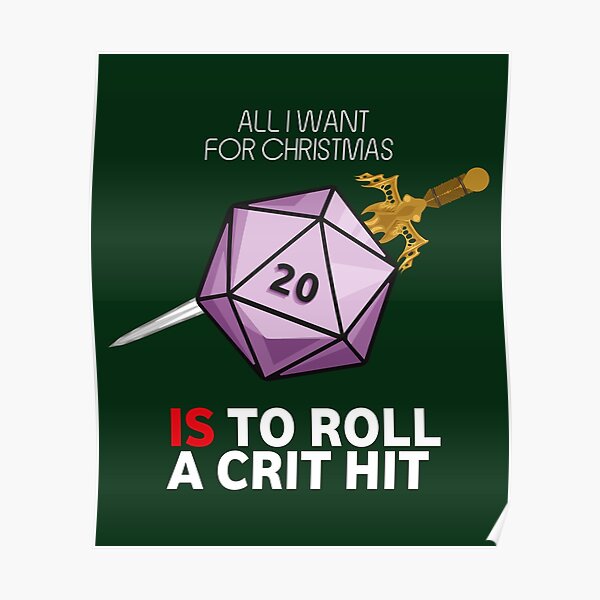 "All I Want For Christmas Is To Roll A Crit Hit - Board Games TRPG ...