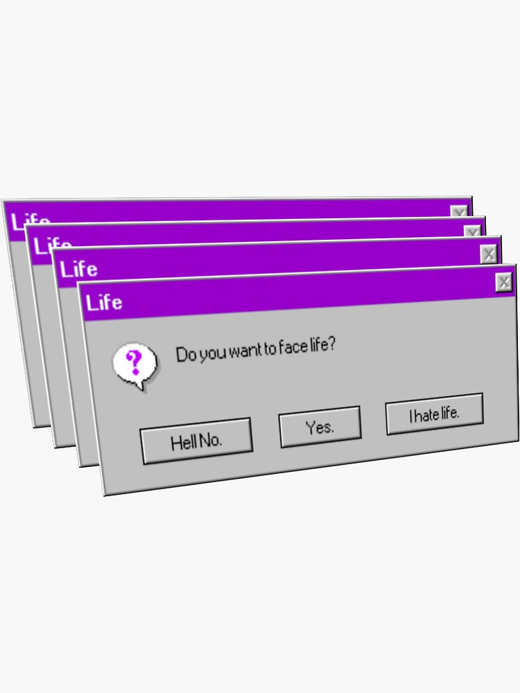 "vaporware windows XP window life " Sticker for Sale by aminethebenji ...