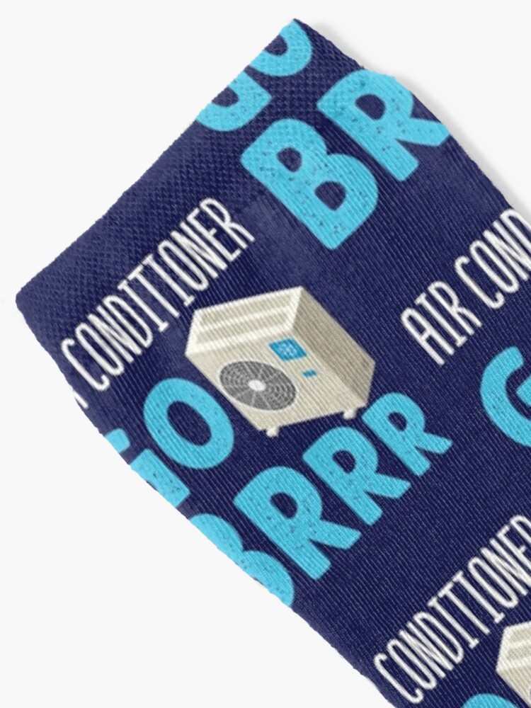 Funny HVAC Technician Air Conditioner Go Brrr | Socks