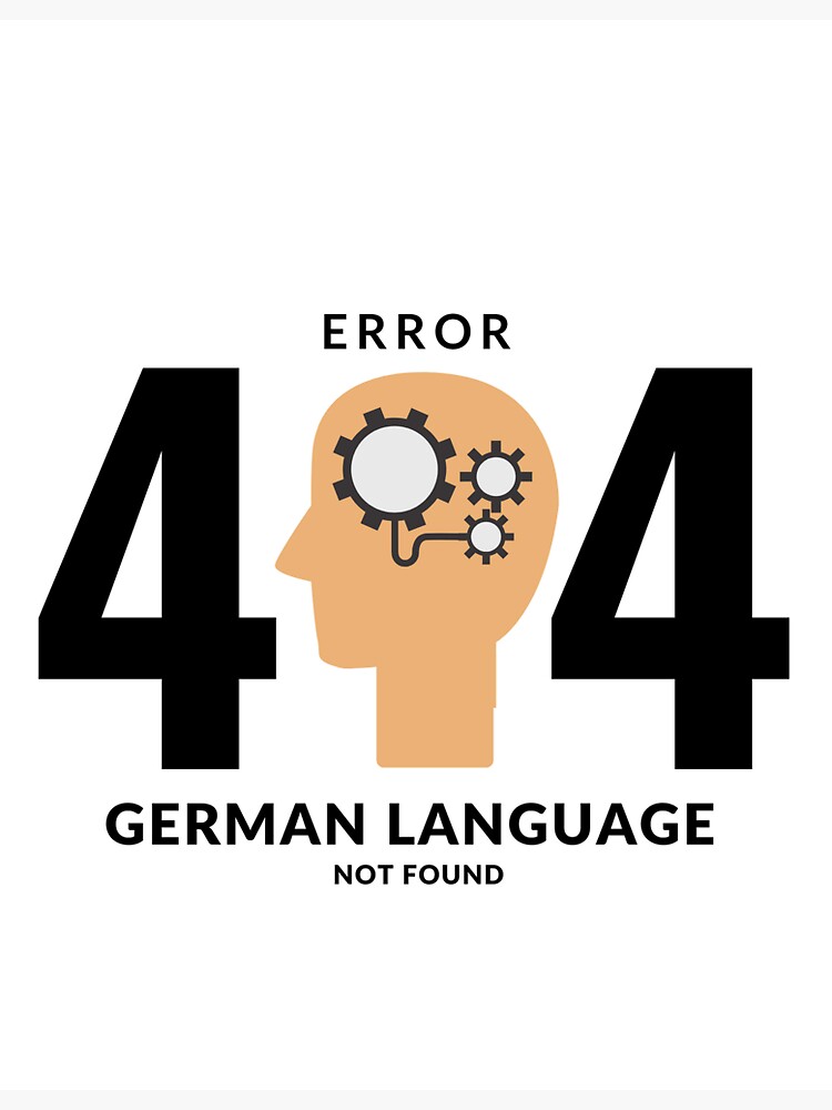"German Language Error" Sticker for Sale by GermanFun | Redbubble