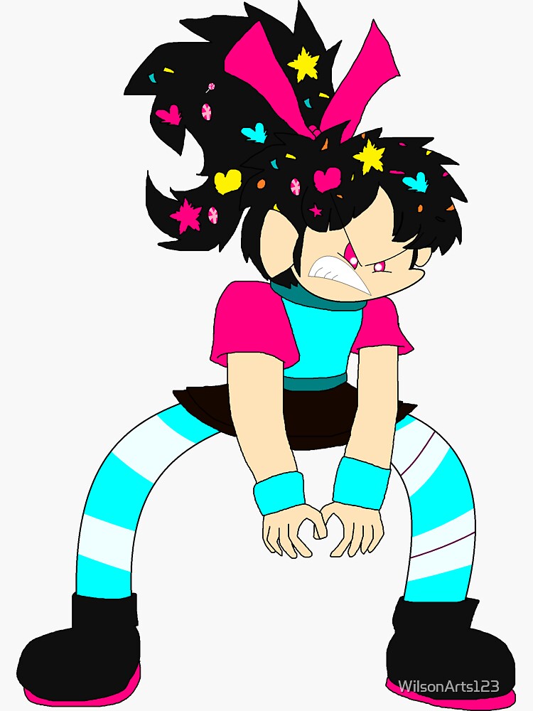 "Wreck-It Ralph ver. FNF: Ballistic Whitty-Vanellope" Sticker for Sale ...