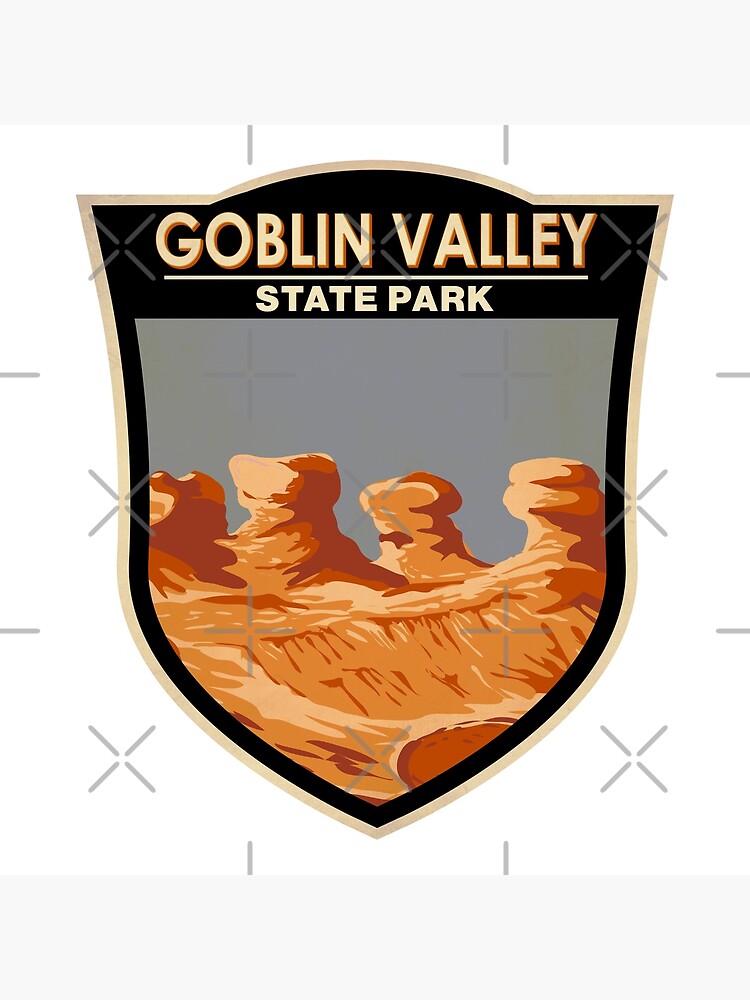 "Goblin Valley State Park Utah Badge" Poster for Sale by KrisSidDesigns ...