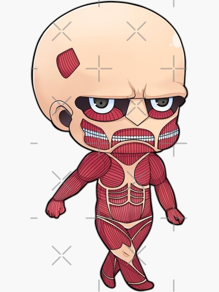 "Colossal titan" Sticker for Sale by nitatou9 | Redbubble