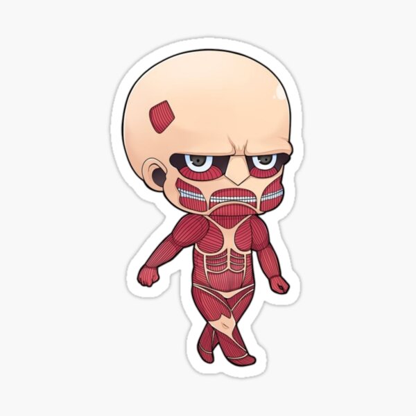 "Colossal titan" Sticker for Sale by nitatou9 | Redbubble