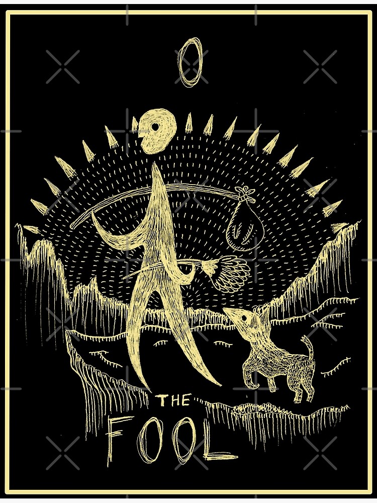 "The Fool 0 Tarot Card" Art Print for Sale by Owl-n-bear | Redbubble