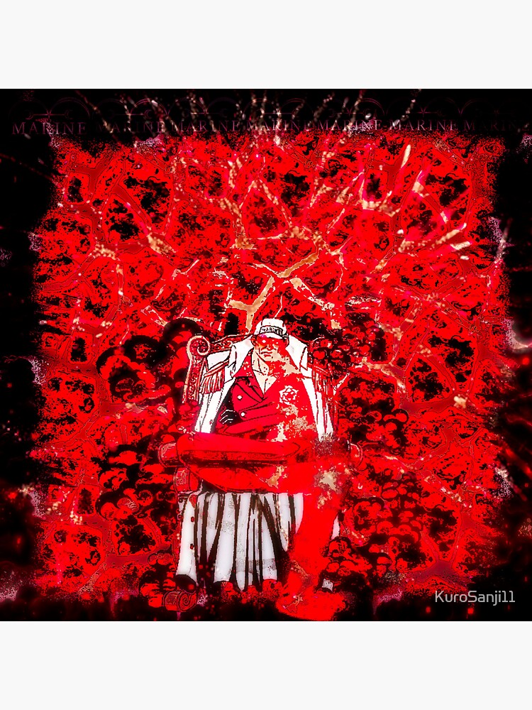 "Akainu" Sticker by KuroSanji11 | Redbubble