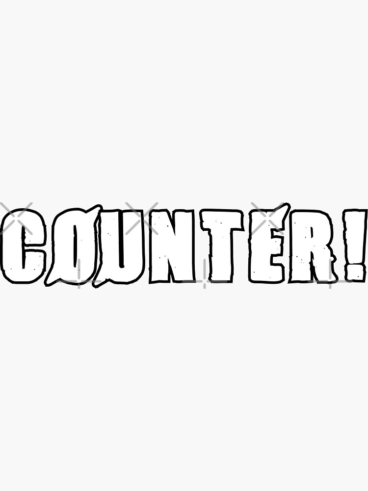 "Guilty Gear - Counter!" Sticker for Sale by ZendarGaming | Redbubble