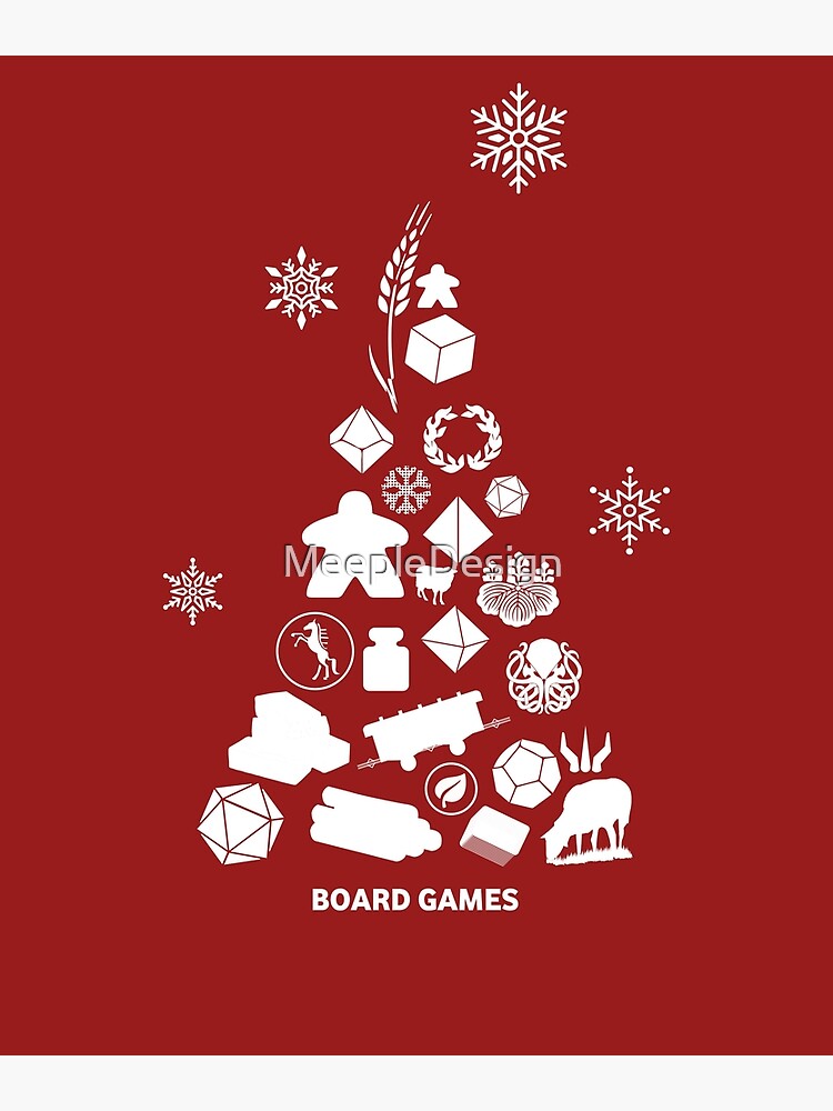 "Board Game Resources Christmas Tree - Board Games Design - Gaming Art ...