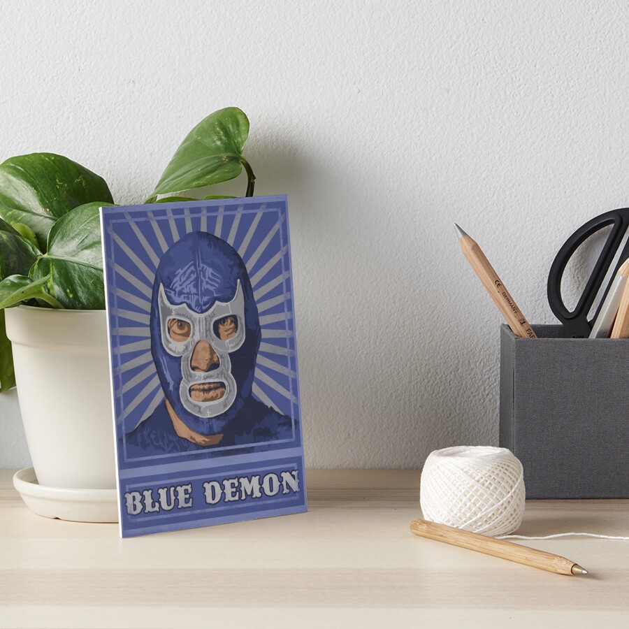 "Blue Demon Poster" Poster for Sale by TheManito | Redbubble