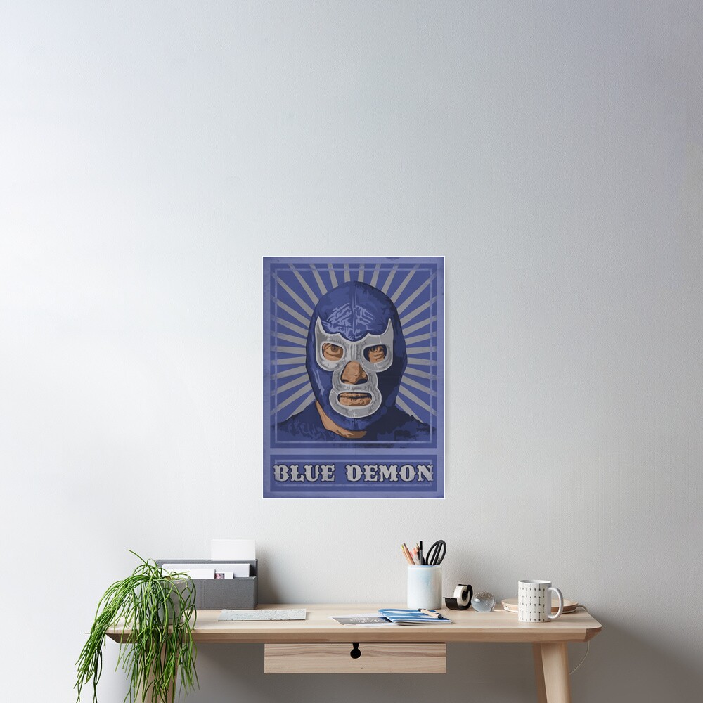 "Blue Demon Poster" Poster for Sale by TheManito | Redbubble