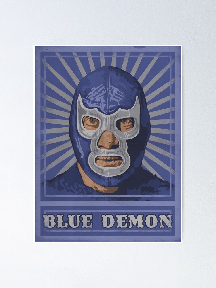 "Blue Demon Poster" Poster for Sale by TheManito | Redbubble