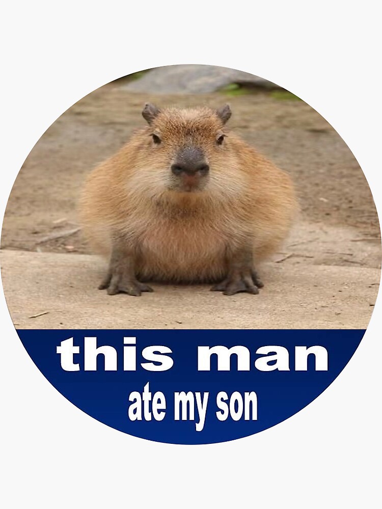  this Man Ate My Son Sticker For Sale By Capydavi Redbubble