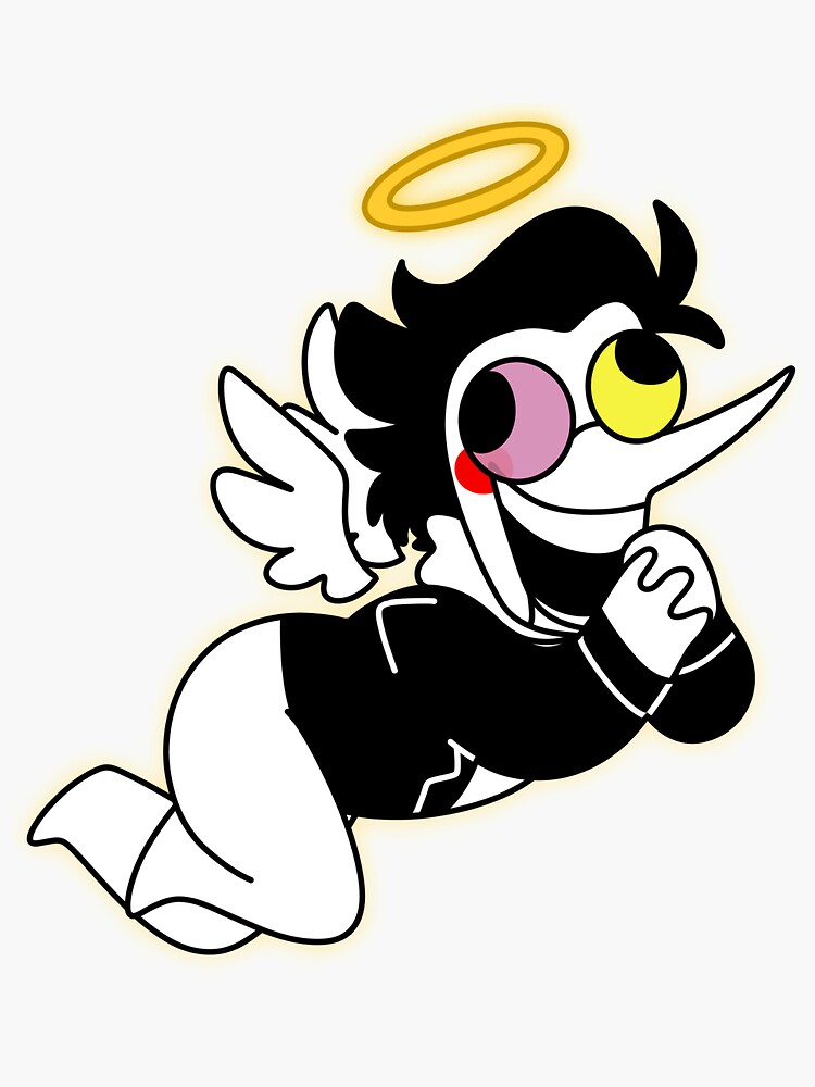 "Spamton Angel Sticker" Sticker by Sickly-Madames | Redbubble