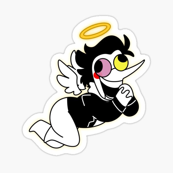"Spamton Angel Sticker" Sticker by Sickly-Madames | Redbubble