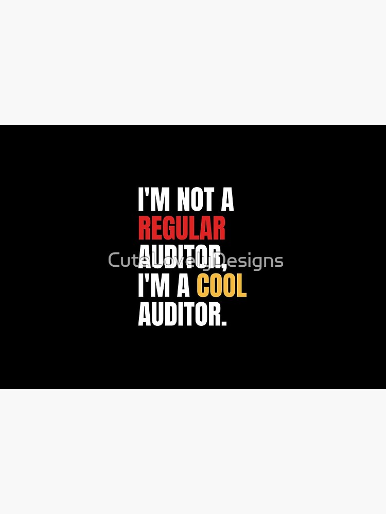"I'm Not A Regular Auditor I'm A Cool Auditor Funny Audit" Mask for ...
