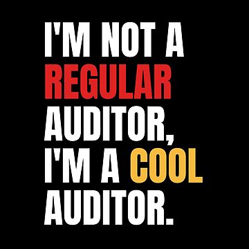 "I'm Not A Regular Auditor I'm A Cool Auditor Funny Audit" Mask for ...