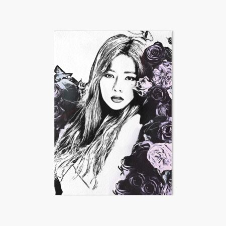 "Hyuna,현아,Kpop star,sketch art" Art Board Print by moduko | Redbubble