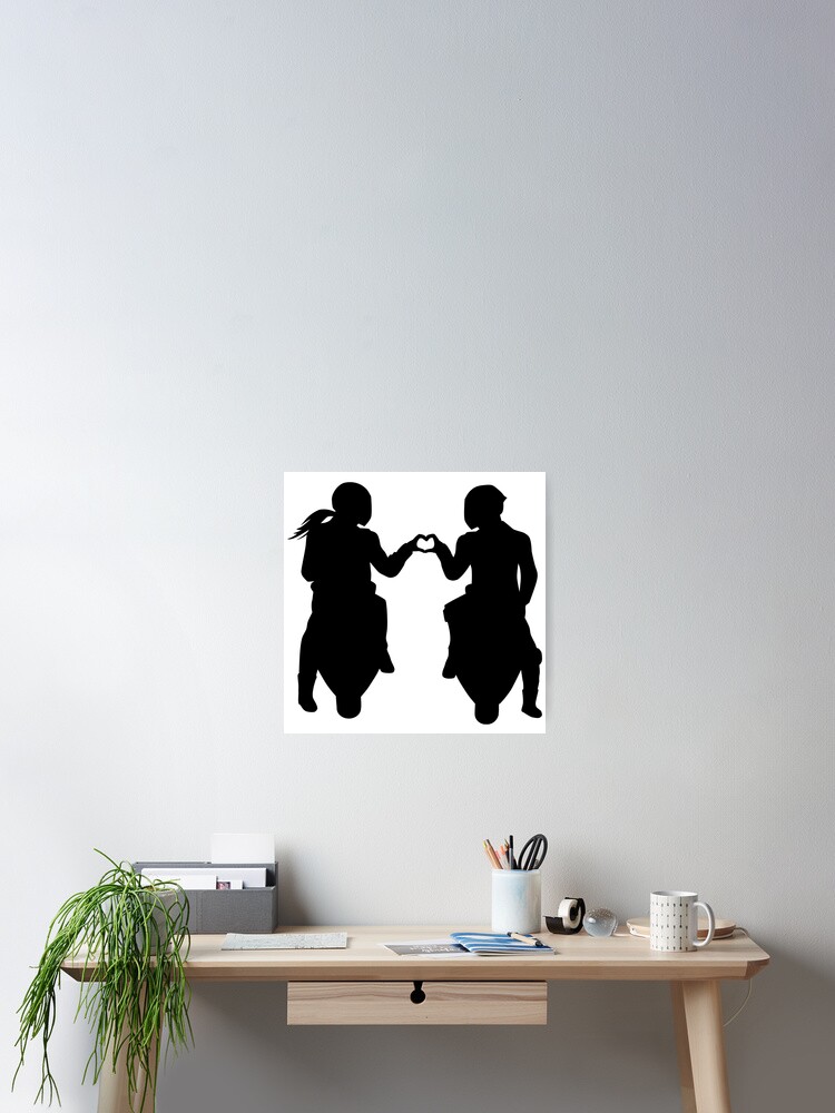 "Bikercouple Biker couple ridingpartner" Poster by RS-Design-Biker ...