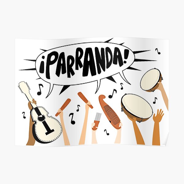 Póster «Puerto Rico Parranda Navidad Musica Navideña Instrumentos» de ...