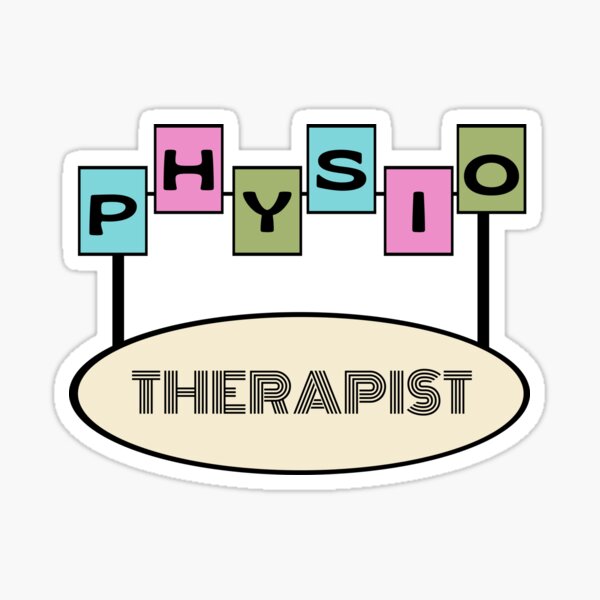 "Retro Physiotherapist" Sticker for Sale by BoardGameMerch | Redbubble