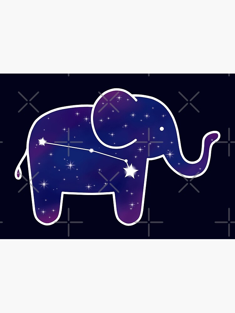 "Cute elephant with aries zodiac sign - white version" Poster for Sale ...