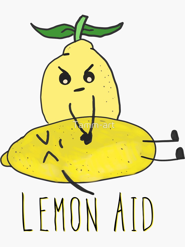 "Lemon Aid" Sticker for Sale by Tamm-art | Redbubble