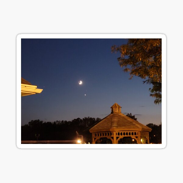 "A Wedding Night Moon" Sticker for Sale by thechasbowie | Redbubble