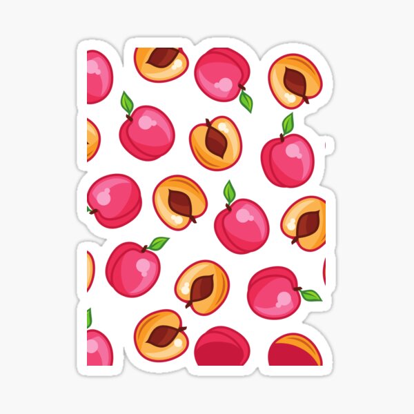 "Pink Peaches" Sticker for Sale by welwitschiaATL | Redbubble