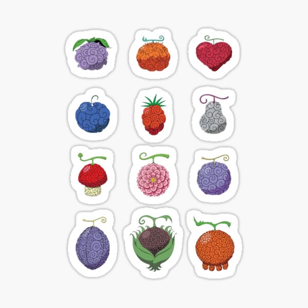 "one piece devil fruit" Sticker by beautyLooks | Redbubble