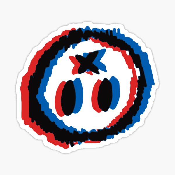 "Blurry head" Sticker by Chaac-Mool | Redbubble