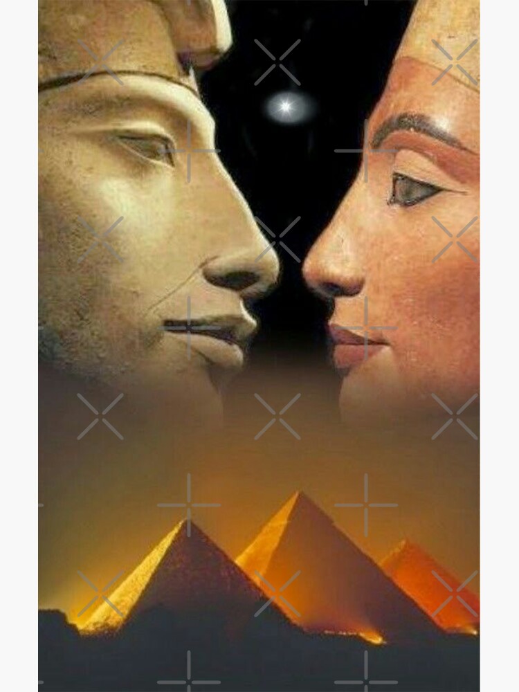Eternal Love King Akhenaton And His Beautiful Wife Queen Nefertiti