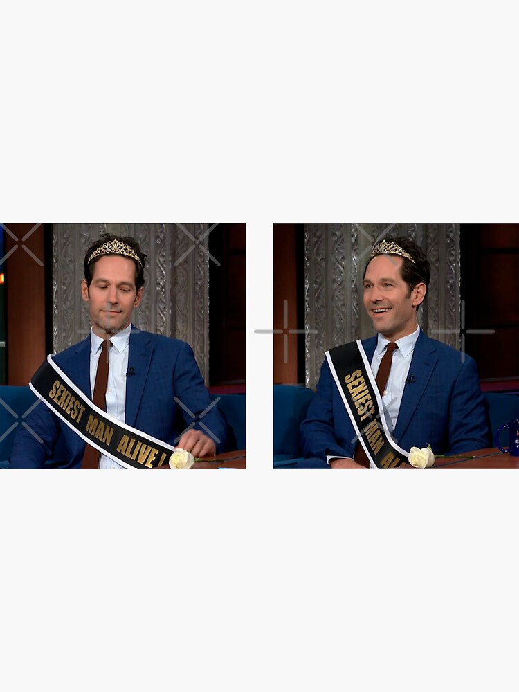 Paul Rudd Sexiest Man Alive Sticker For Sale By Saragenovese96 Redbubble