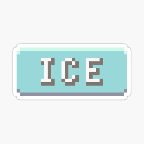 "Ice Type Sprite" Sticker for Sale by Biochao | Redbubble