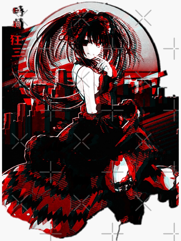 "Anime Kurumi" Sticker for Sale by designhamza | Redbubble