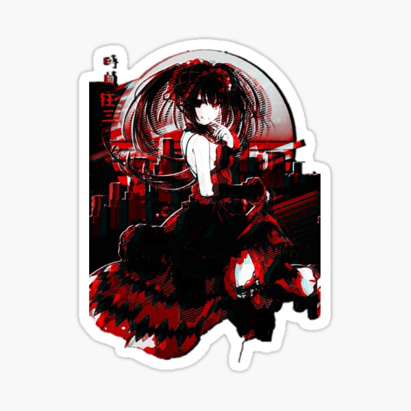 "Anime Kurumi" Sticker for Sale by designhamza | Redbubble
